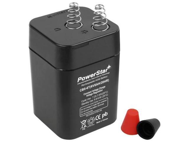 Click here for PowerStar 6V 5Ah AGM Sealed Lead Acid Battery with... prices