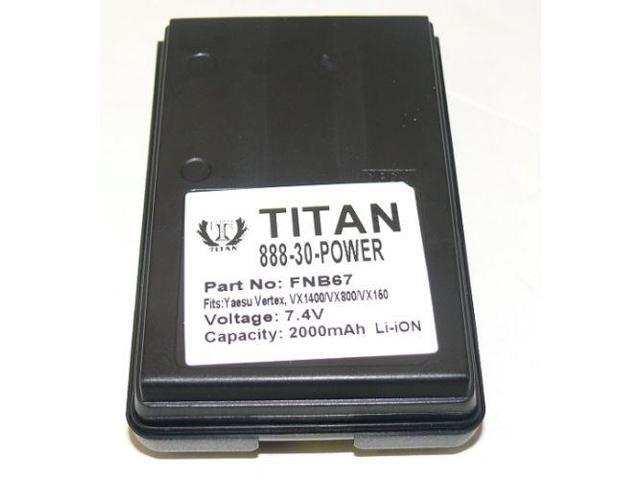 Click here for FNB-V67 Li-lon2000mAh for Yaesu Vertex FT60 VX-410... prices