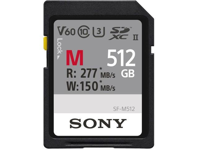 Click here for Sony 512GB SF-M UHS-II SDXC Memory Card prices
