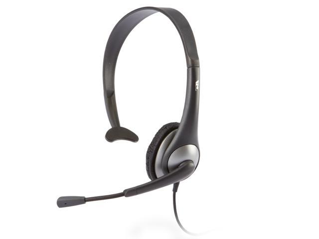 Click here for Cyber Acoustics Gray Mono Headset w/ Y-Adapter & M... prices