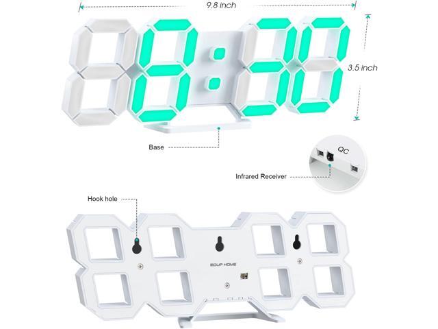 Click here for EDUP 3D LED Desk Alarm Clock Night Light 7 Colors... prices