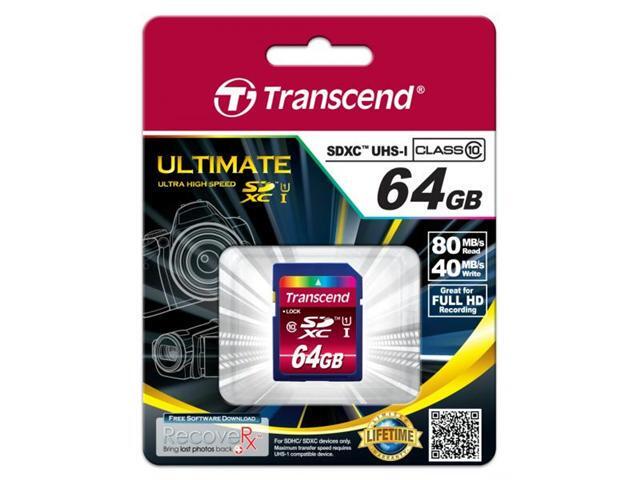 Click here for Transcend 64GB SDXC Class 10 UHS-I 80MB/Sec Flash... prices
