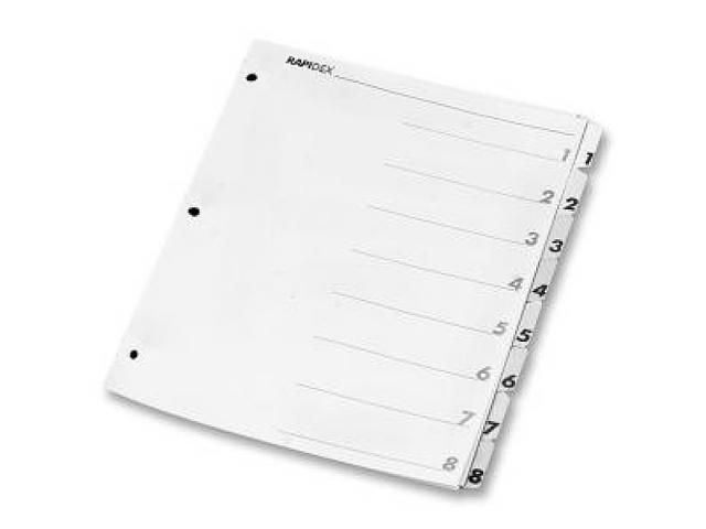 Click here for Index Dividers w/ TOC Page 1-8  8 Tabs/ST 11x8-1/2... prices