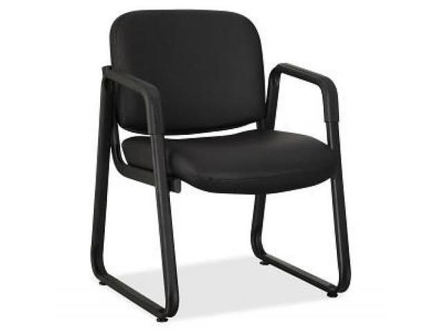 Click here for Lorell Guest Chair 24-3/4x26x33-1/2 Leather/Black... prices