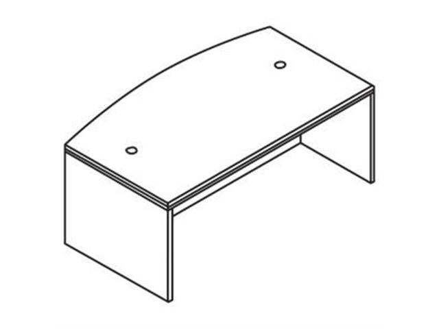 Click here for Lorell Bowfront Desk Shell 72x36x29-1/2 Mahogany 6... prices