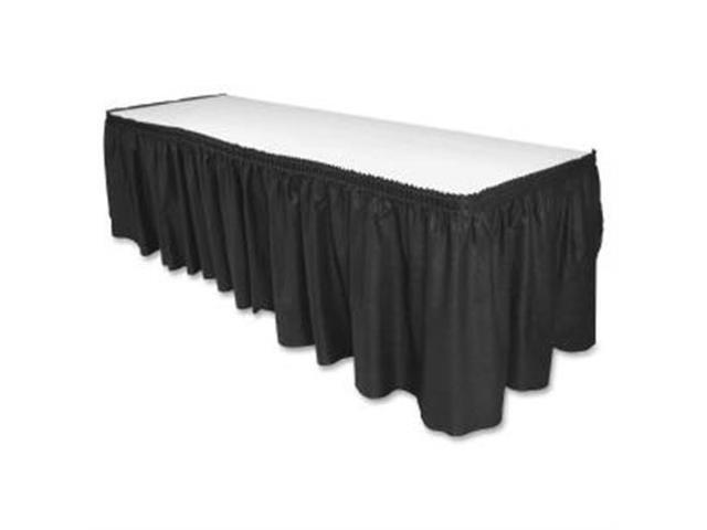 Click here for Table Skirting Pleated Polyester 29x14 ft. Black prices
