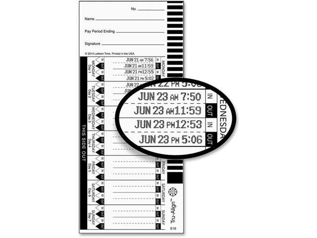 Click here for Lathem Time Time Card for Lathem Model 1600E 16100 prices