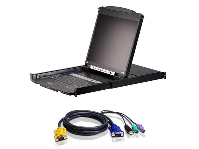 Click here for Aten Cl5808nckit Dual Rail Rackmount Lcd - 8 Compu... prices