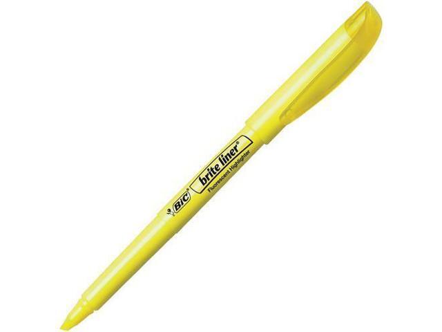 Click here for BIC Brite Liner Highlighter Chisel Tip Yellow Ink... prices