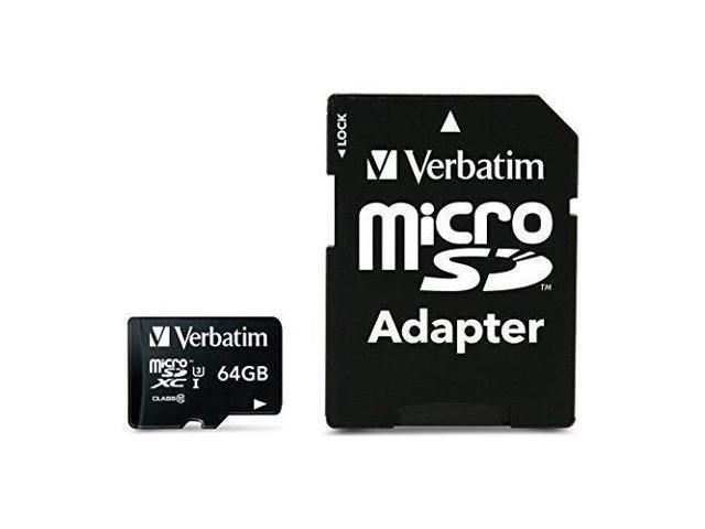 Click here for Verbatim Memory Card microSDXC w/Adapter 64GB BK/G... prices