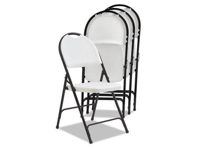 Click here for Molded Resin Folding Chair  White/Black Anthracite... prices