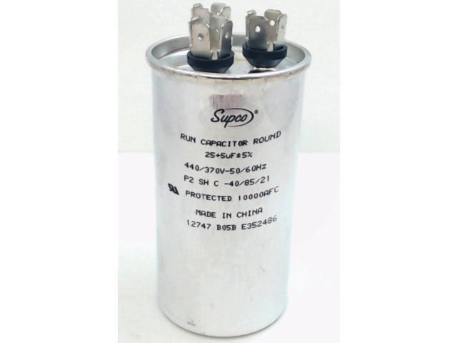 Click here for Dual Run Capacitor  Round  25 + 5 Mfd.  440 Volt... prices