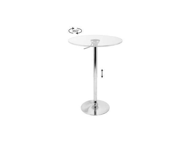 Click here for LumiSource Adjustable Bar Table in Clear - BT-ADJ2... prices