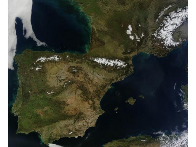 Click here for Satellite view of Spain  Portugal  Andorra  and so... prices