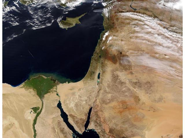 Click here for Satellite view of the Middle East Poster Print (15... prices
