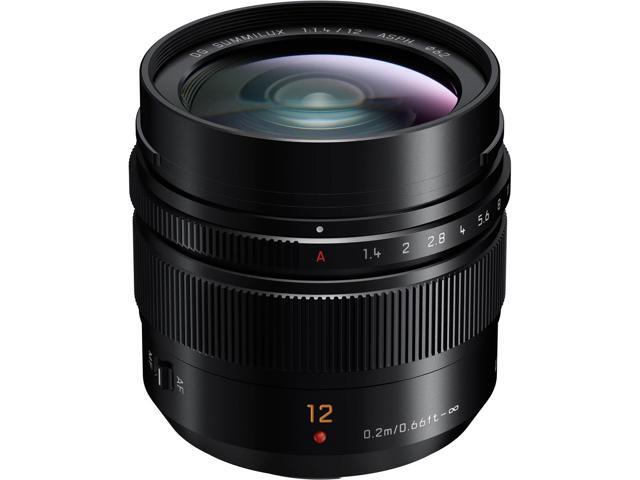 Panasonic Lumix G Leica Dg Summilux 12mm f/1.4 Aspherical Lens for Micro Four Thirds  Black - Black
