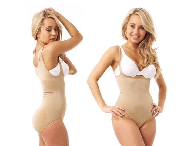 Click here for Belvia Shapewear Slimming Bodysuit (Beige) Small prices