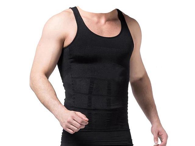 Click here for Mens Instant Slimming Undershirt - Black - Small prices