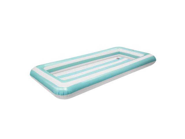 Click here for Inflatable Buffet Cooler - Teal Stripes - 50 x 24 prices