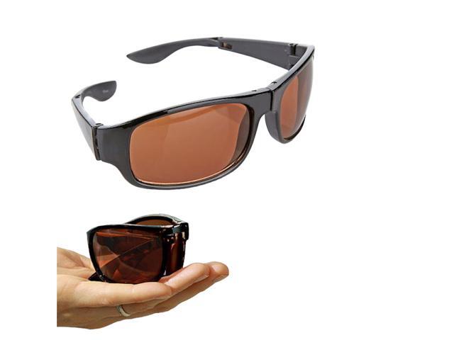 Click here for HD Vision Fold Aways Sunglasses Deluxe- 2 Pack (Bl... prices