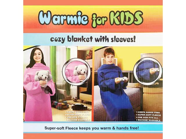 Click here for Warmie for Kids - Cozy Blanket with Sleeves - Pink prices