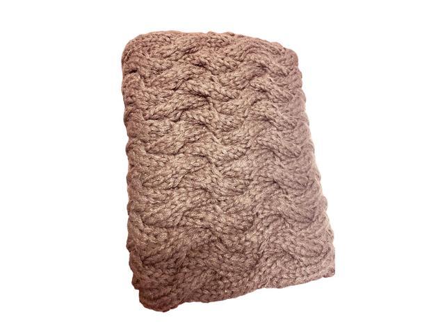 Click here for Twist Infinity Scarf (Brown) - Luxurious Cable Kni... prices