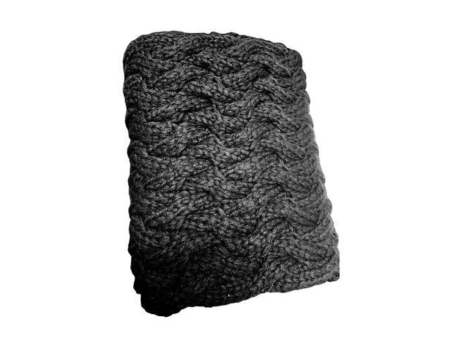 Click here for Twist Infinity Scarf (Black) - Luxurious Cable Kni... prices