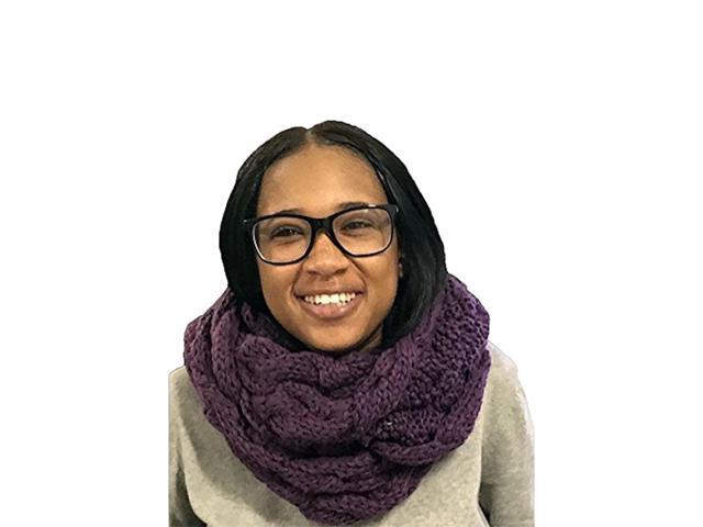 Click here for Twist Infinity Scarf (Purple) - Luxurious Cable Kn... prices