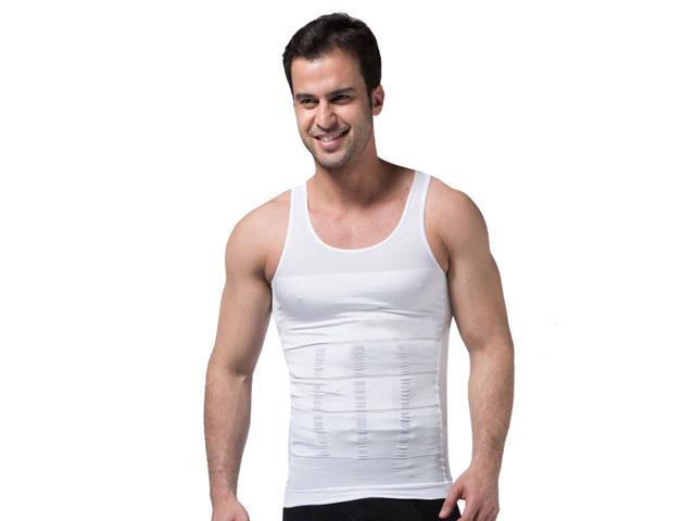 Click here for Mens Instant Slimming Tank Top - White- Extra Larg... prices