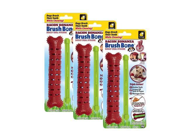 Click here for BrushBone - Dog Toothbrush Bone - Bacon Bonanza -... prices