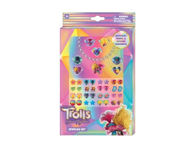 Click here for Trolls Charm Bracelet  Rings & Sticker Earrings 24... prices