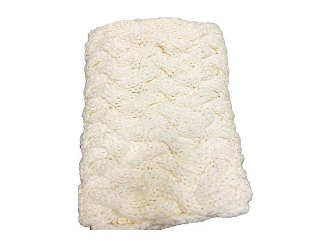 Click here for Twist Infinity Scarf (Ivory) - Luxurious Cable Kni... prices