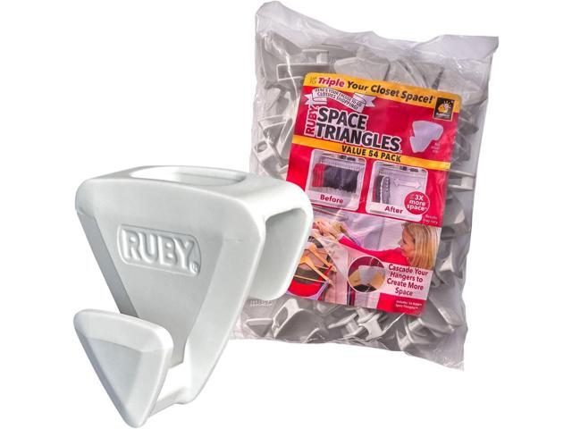 Click here for Ruby Space Triangles  54-Pc Hanger Hooks  White prices