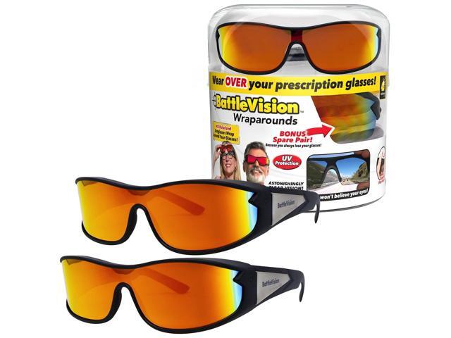 Click here for Battle Vision Wrap Around Sunglasses - 2PK prices