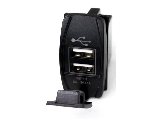 Click here for Race Sport LED Rocker Switch Panel with 2 USB Port... prices