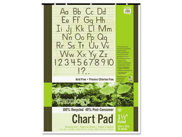 Click here for S. A.V. E Recycled Chart Pads  1-1/2In Ruled  24 X... prices