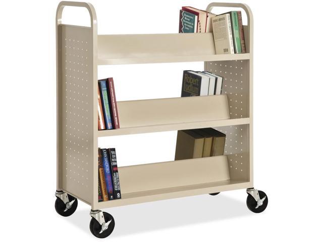 Click here for Lorell Double-sided Book Cart Slanted 6-shelf 39x1... prices