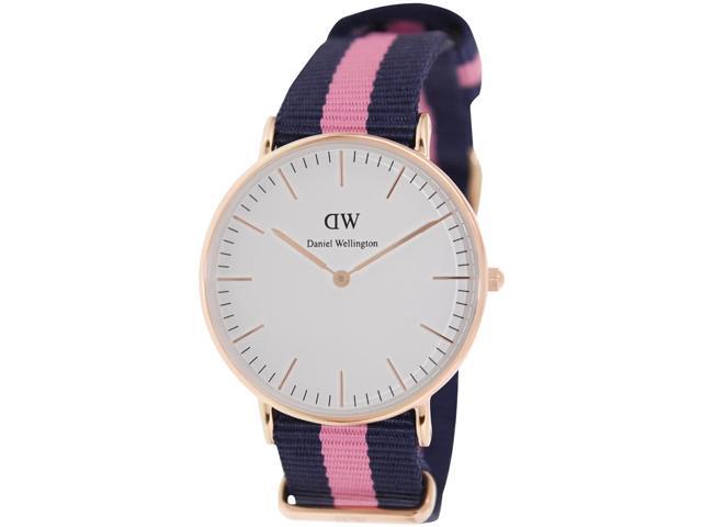 Click here for Daniel Wellington Womens Winchester White Nylon Qu... prices