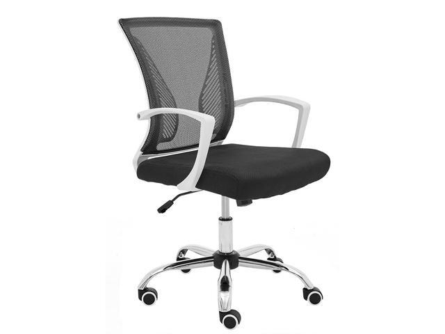 Click here for Modern Home Zuna Mid-Back Office Chair - White/Bla... prices