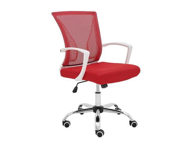 Click here for Modern Home Zuna Mid-Back Office Chair - White/Red prices