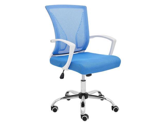 Click here for Modern Home Zuna Mid-Back Office Chair - White/Blu... prices