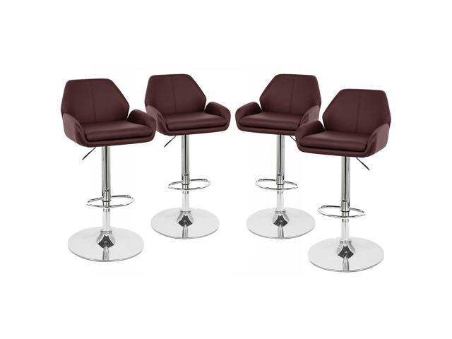 Click here for Set of 4 Modern Home Tesla Leather Contemporary Ad... prices