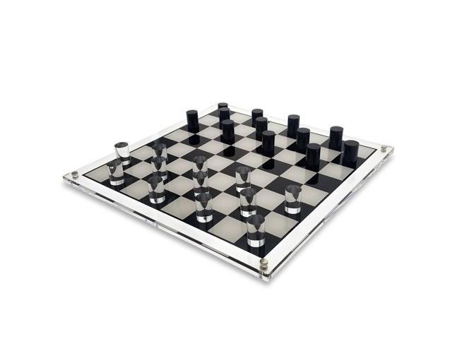 Click here for OnDisplay 3D Luxe Acrylic Checkers Set  Clear prices