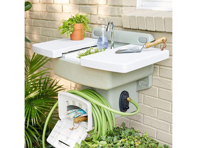 Click here for Modern Home Wall Mounted Outdoor Garden Sink w/Hos... prices