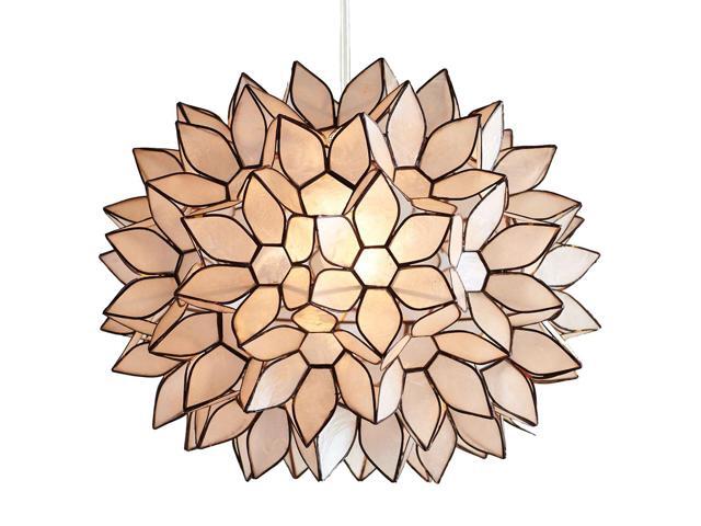 Click here for Modern Home Nautical White Capiz Shell Lotus Ceili... prices