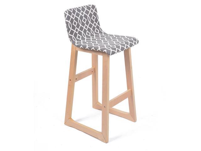 Click here for Chelsea Contemporary Wood/Fabric Barstool - Morocc... prices