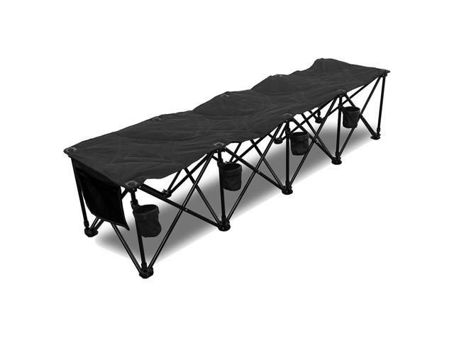Click here for GoTEAM! 4 Seat Portable Folding Team Bench - Black prices