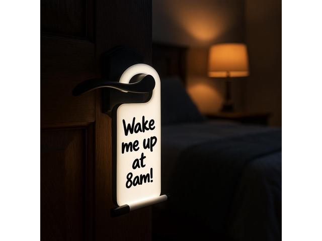 Click here for Modern Home LED Light Up Door Hanger w/Dry Erase M... prices