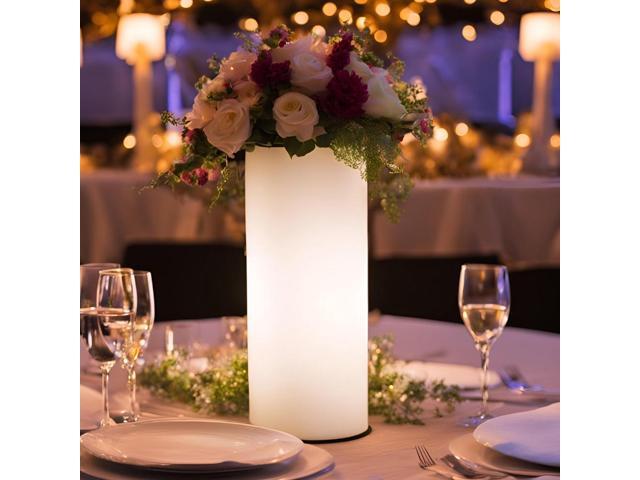 Click here for Modern Home LED Glowing Cylinder Pillar w/Infrared... prices