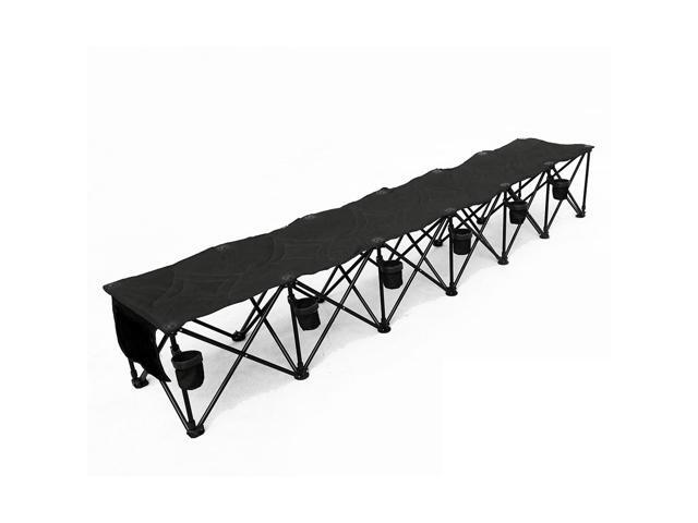 Click here for GoTEAM! 6 Seat Portable Folding Team Bench - Black prices